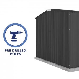 Absco Premier 10 x 10 Metal Storage Shed - Monument (AB1005)
