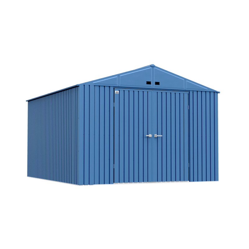 Arrow Elite 14x14 Steel Storage Shed - Cool Grey (EG1414CG)