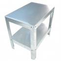 Poly-Tex Heavy-Duty Galvanized Steel 2-Shelf Multi-Use Work / Utility ...